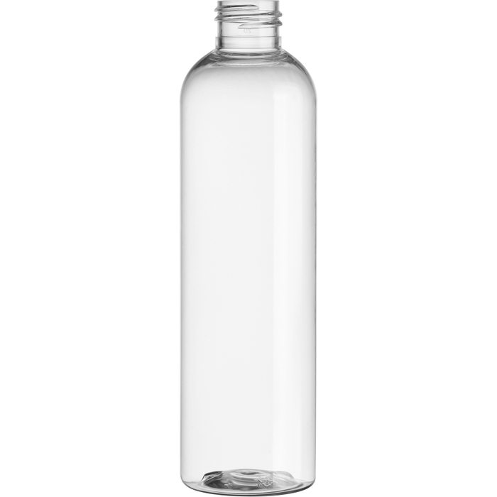 8oz(240ml) Clear PET Plastic Bullet Cosmo Round Bottle 24mm 24-410 ...